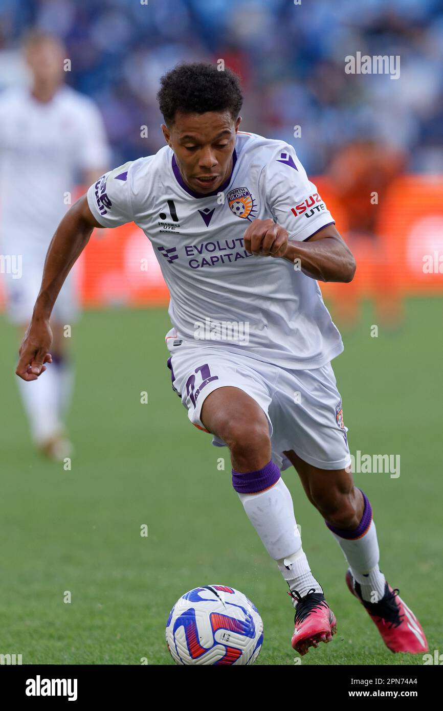 Sydney, Australia. 16th Apr, 2023. Antonee Burke-Gilroy of Perth Glory ...