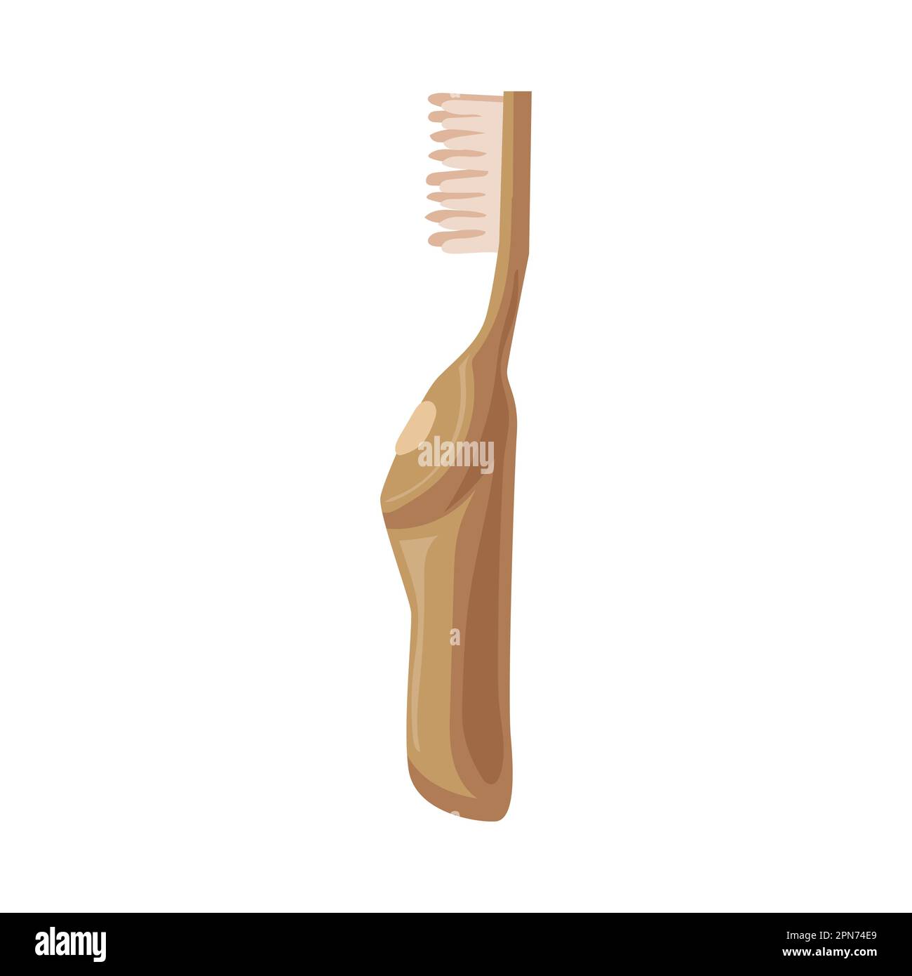 Bamboo cartoon toothbrush illustration Stock Vector Image & Art - Alamy