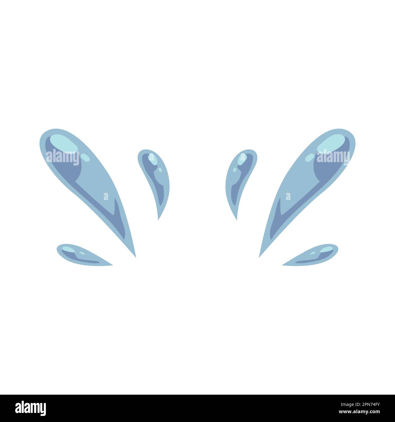 Splash of water flat vector illustration Stock Vector Image & Art - Alamy