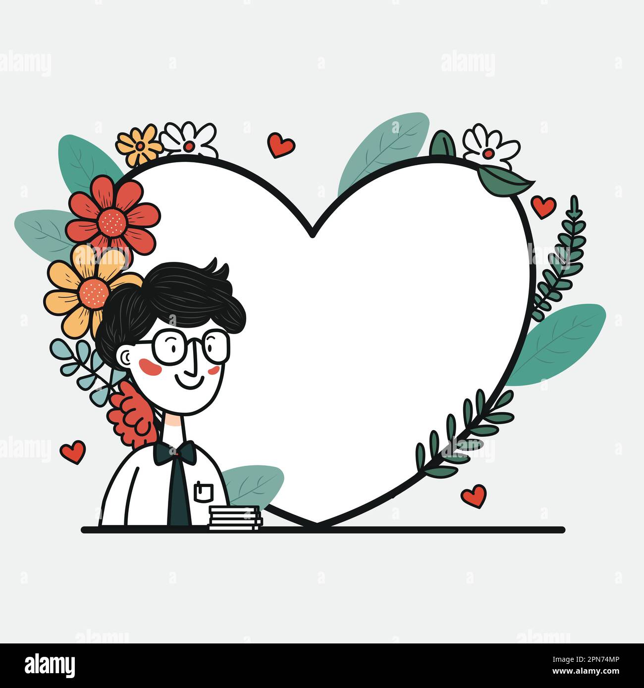Empty heart Stock Vector Images - Alamy