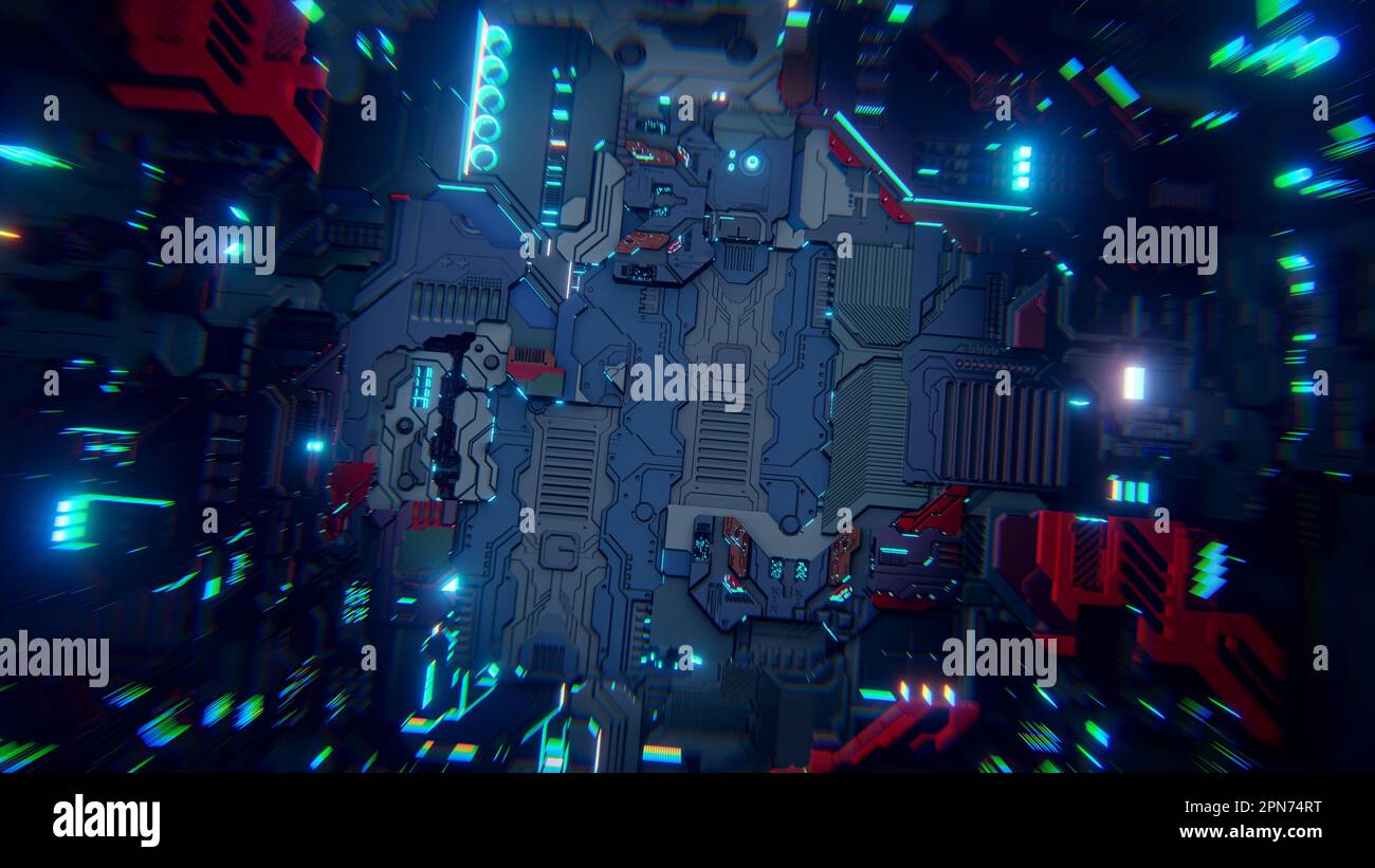 Electronic board, digital components, futuristic design, computer ...