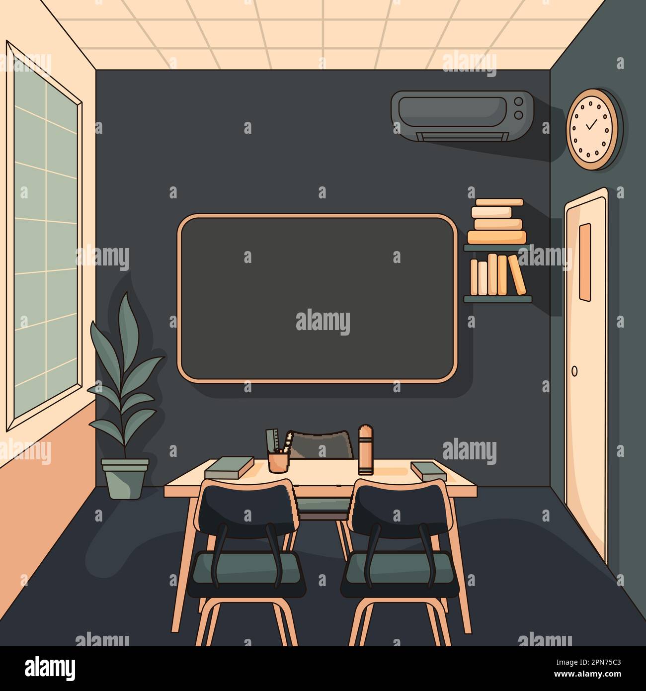 Air conditioner window classroom hi-res stock photography and images ...