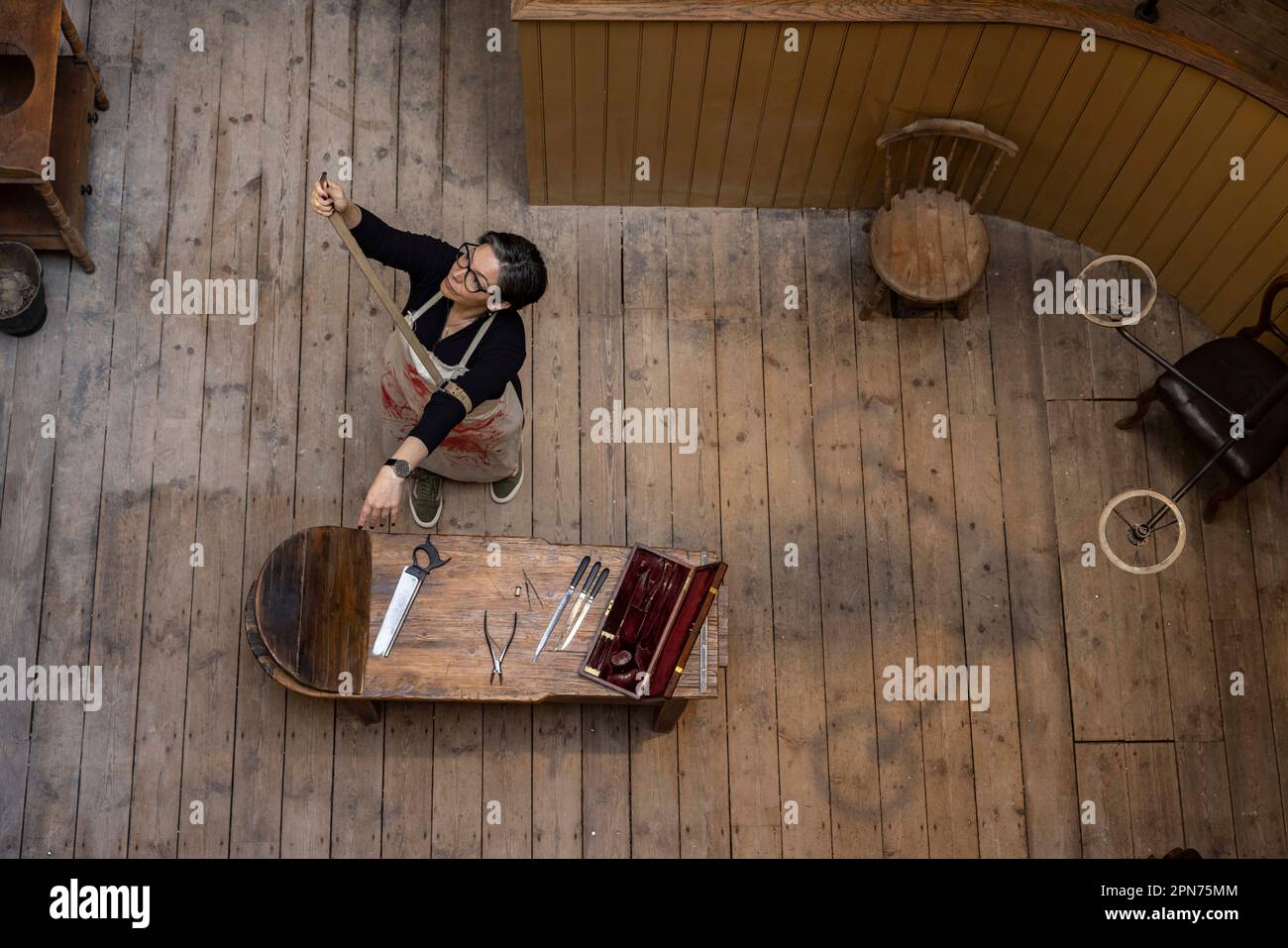 Dr Monica Walker stood in the 200-year-old operating theatre at Europe ...