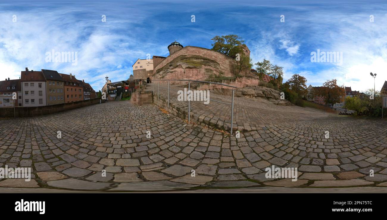 NUREMBERG, GERMANY – NOVEMBER 22, 2022: View of the Imperial Castle in ...