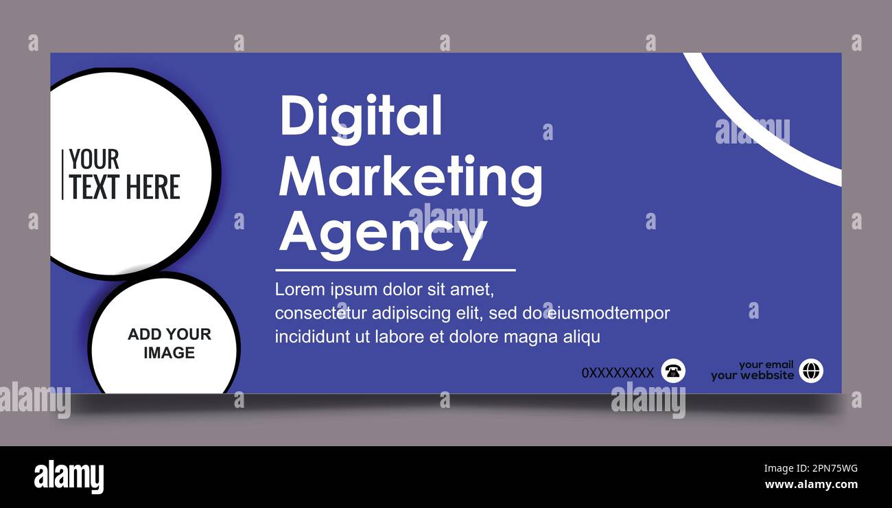 social media banner design templates. Digital media marketing banner ...