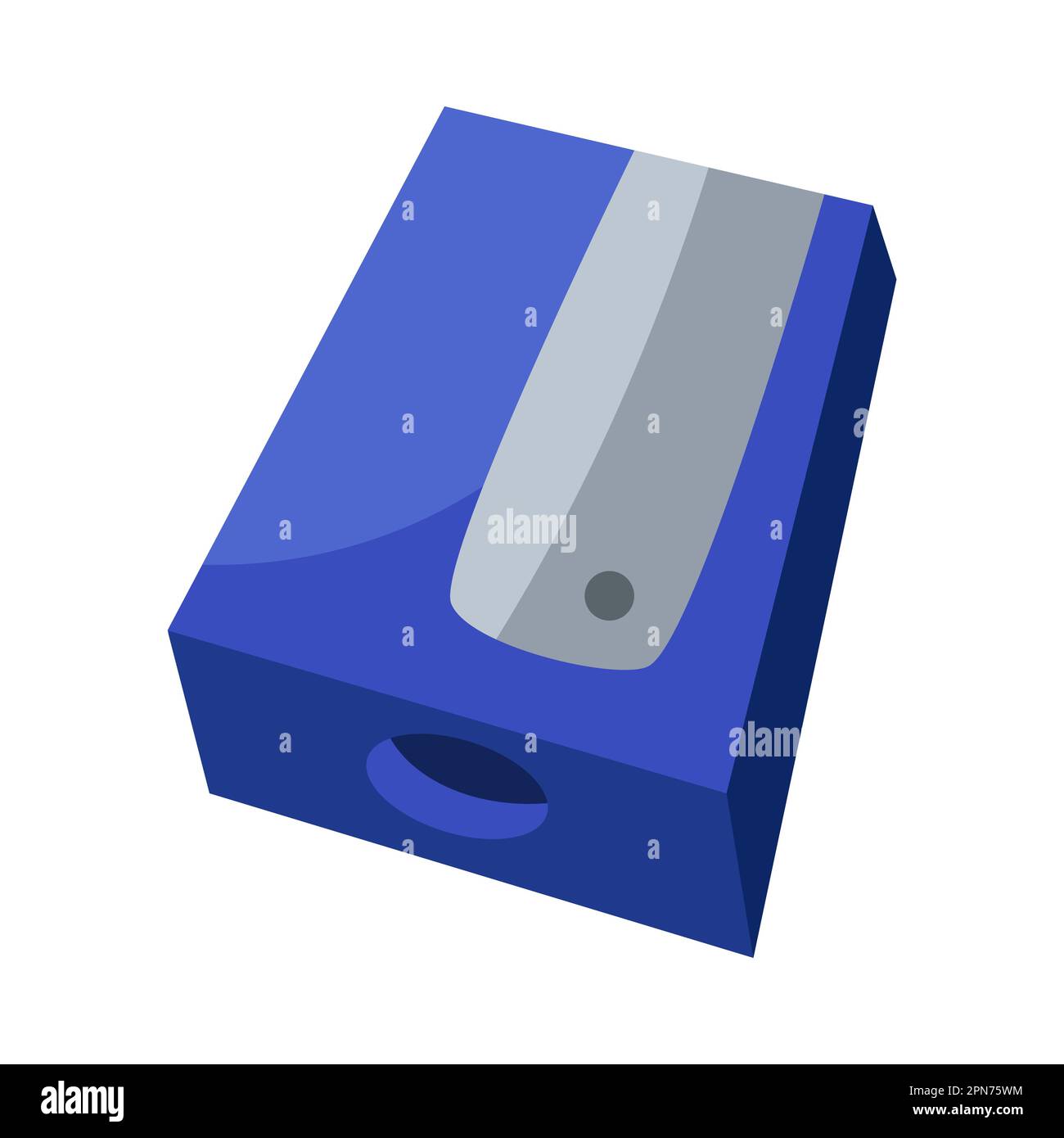 Blue pencil sharpener vector illustration Stock Vector Image & Art - Alamy