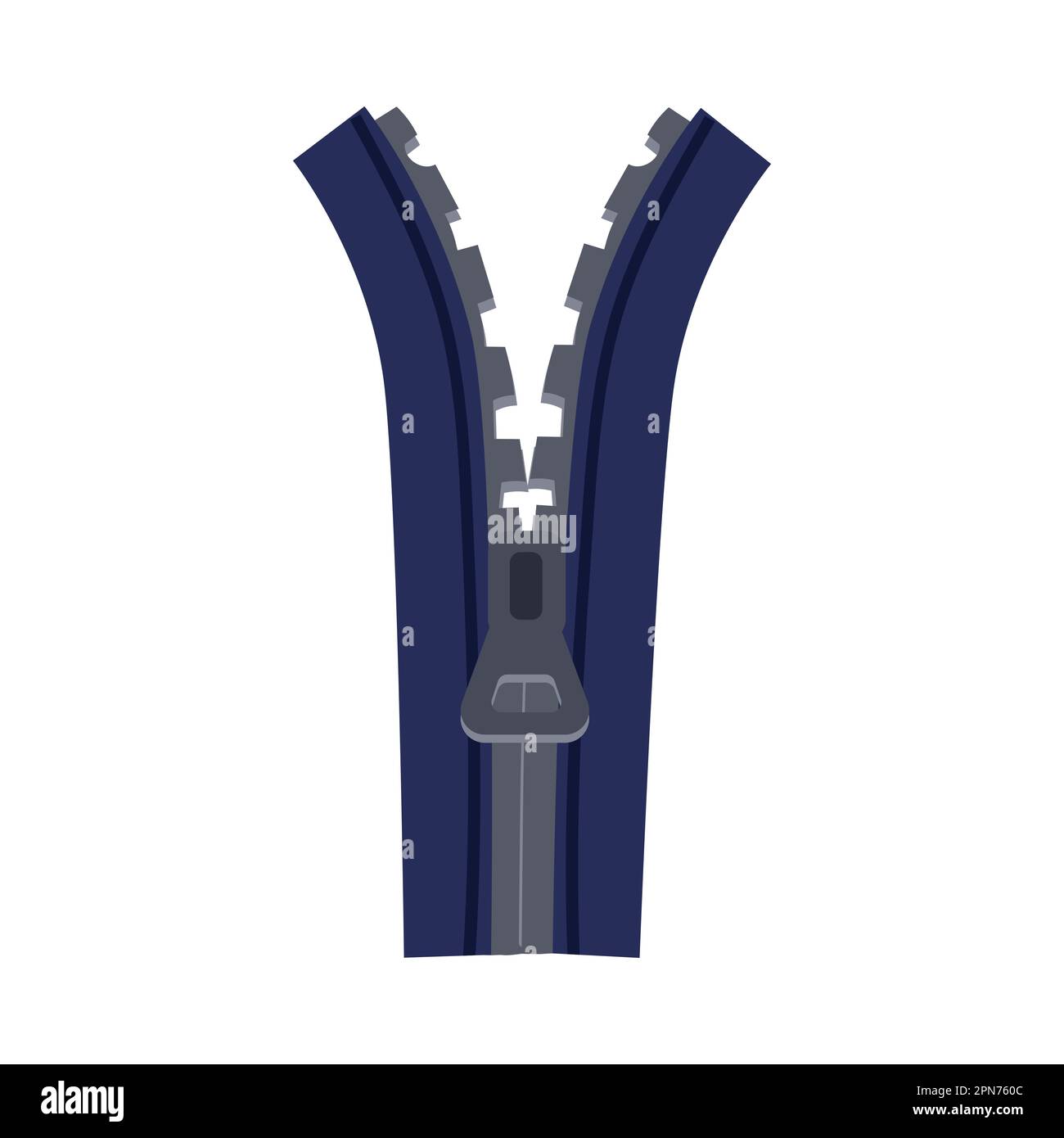 Dark blue zipper for embroidery vector illustration Stock Vector Image ...