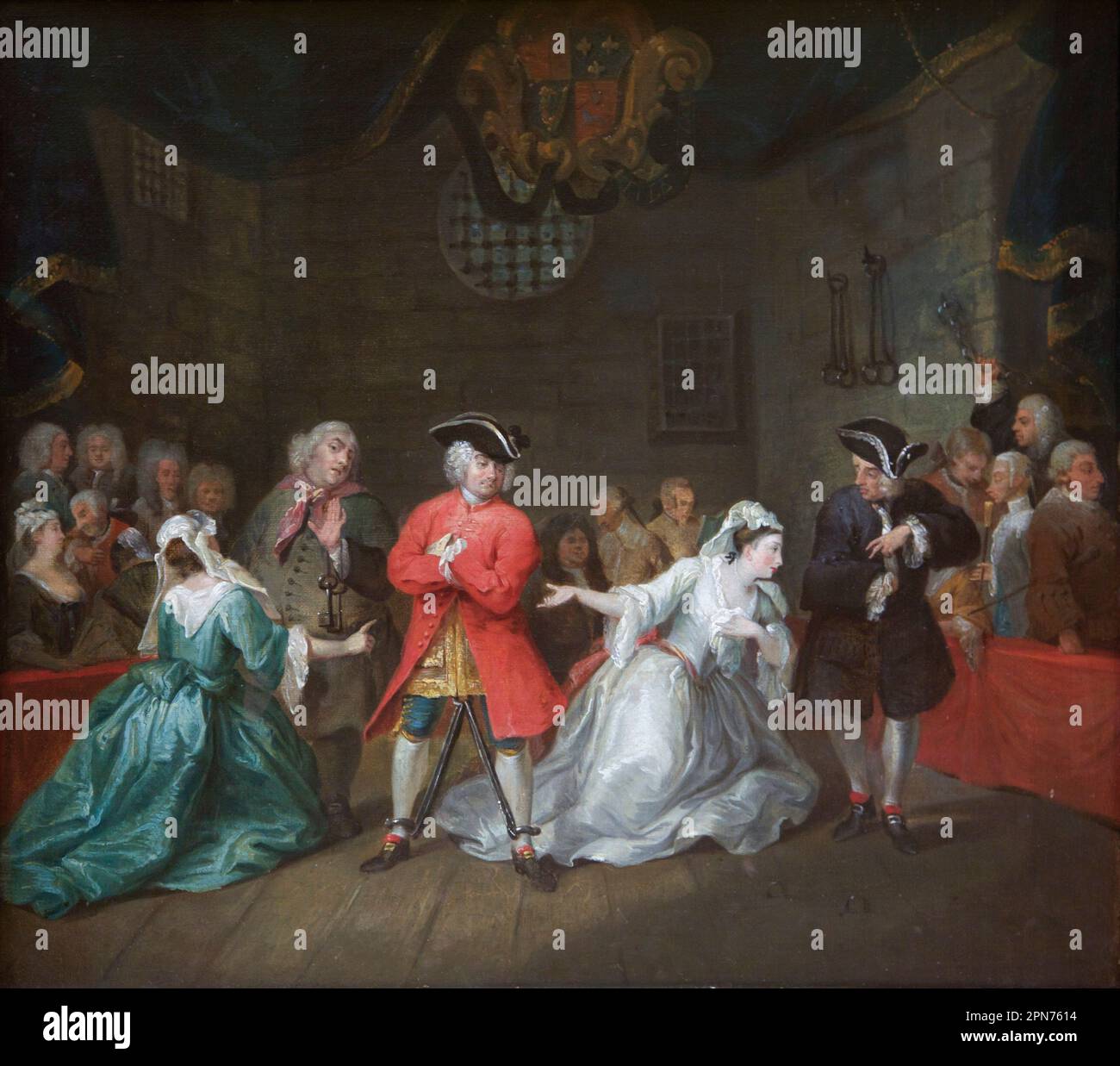 A Scene from the Beggar's Opera, William Hogarth, 1728, City Art ...