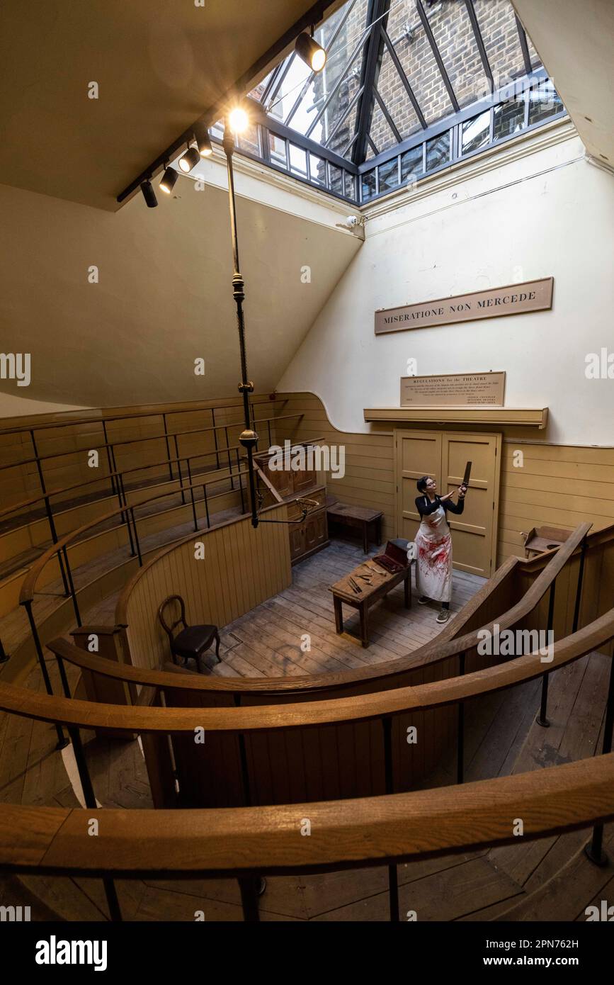 Dr Monica Walker stood in the 200-year-old operating theatre at Europe ...