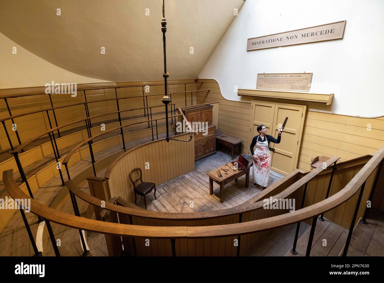 Dr Monica Walker stood in the 200-year-old operating theatre at Europe ...