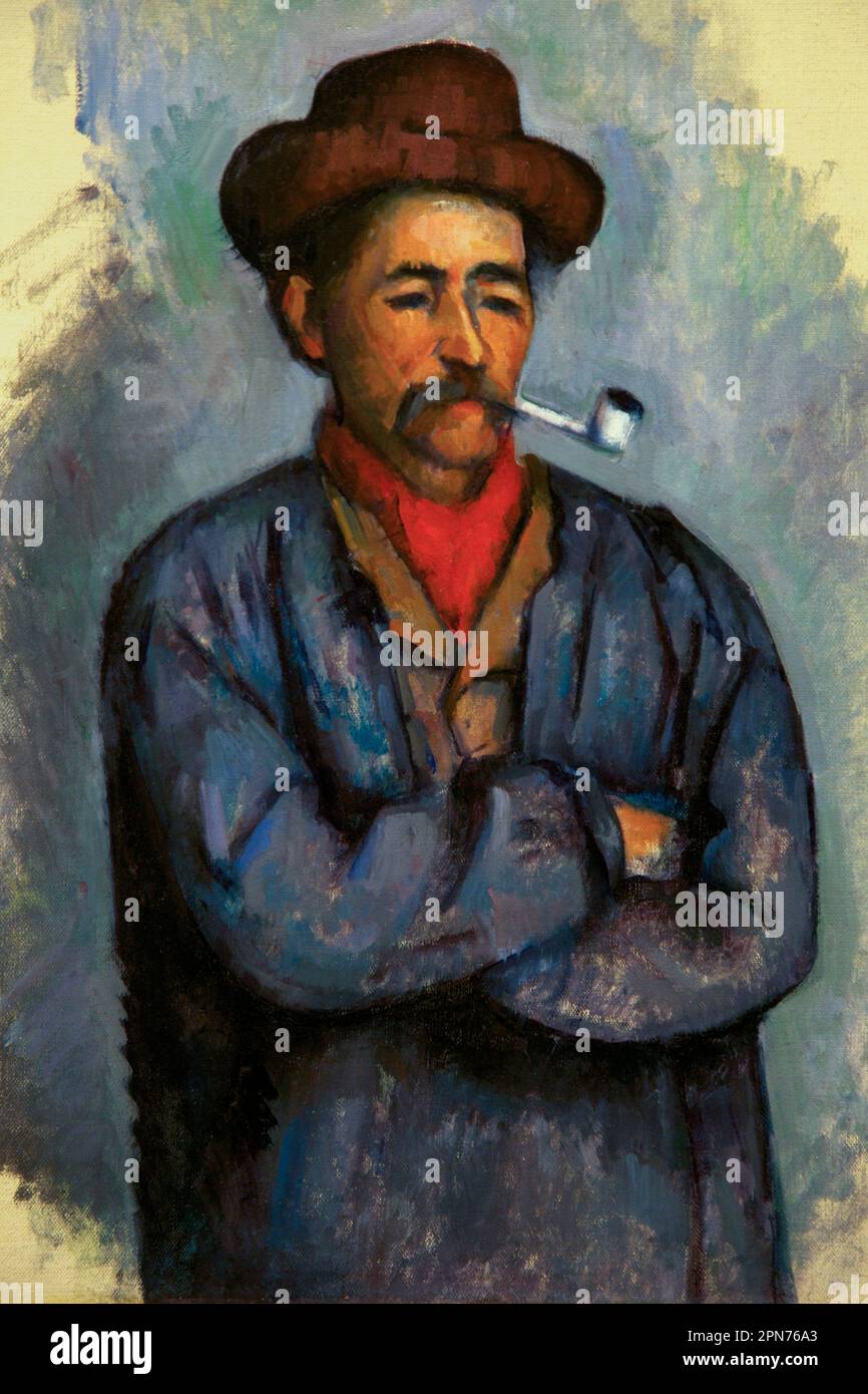 Man with a Pipe, circa 1890-1892, Paul Cezanne, Courtauld Gallery ...