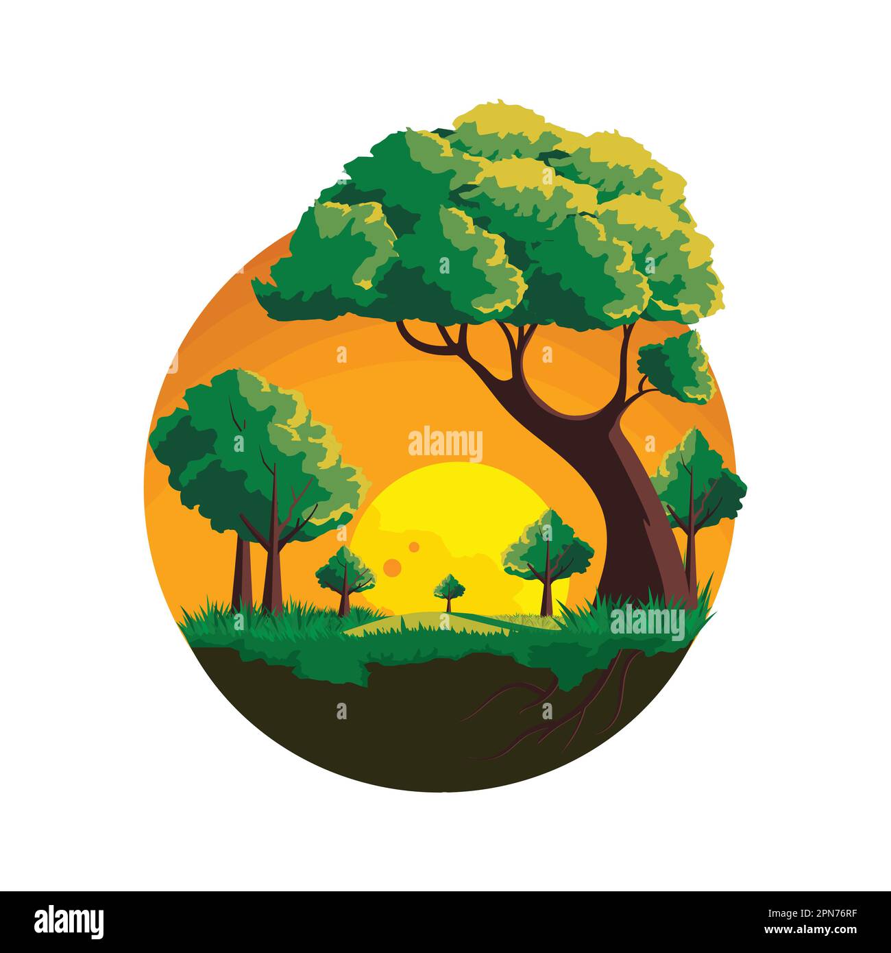 Plantation scenery Stock Vector Images - Alamy