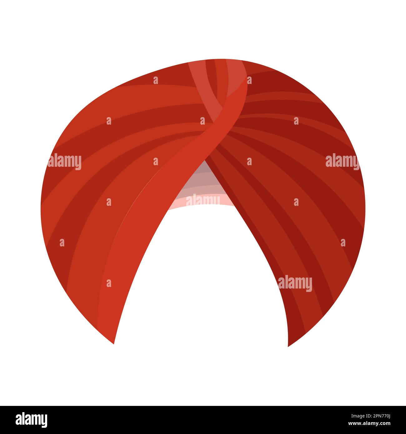 Arabian or Indian red turban cartoon illustration Stock Vector Image ...