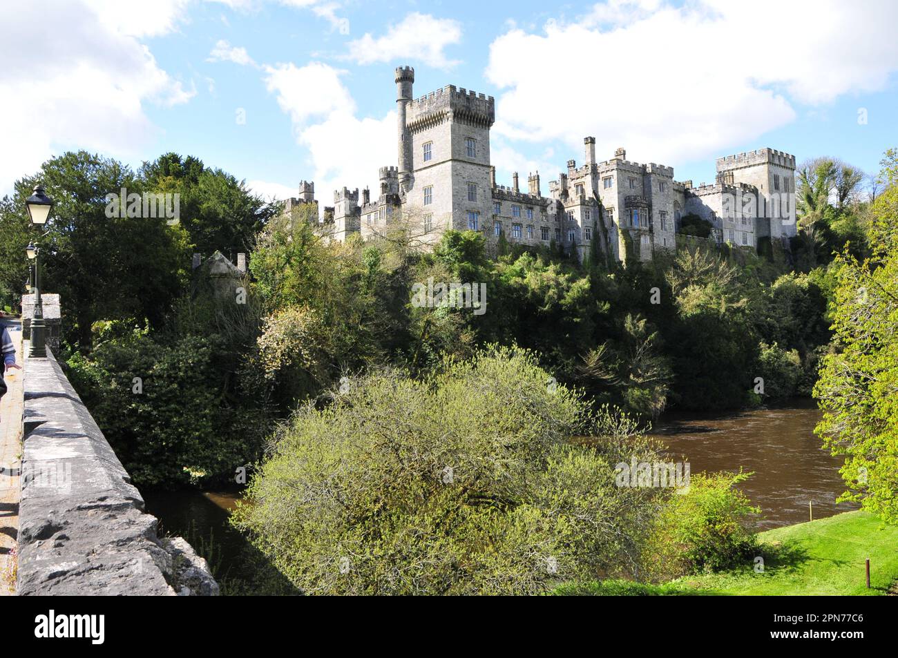Lismore Castle on Blackwater river, town of Lismore , county Waterford ...