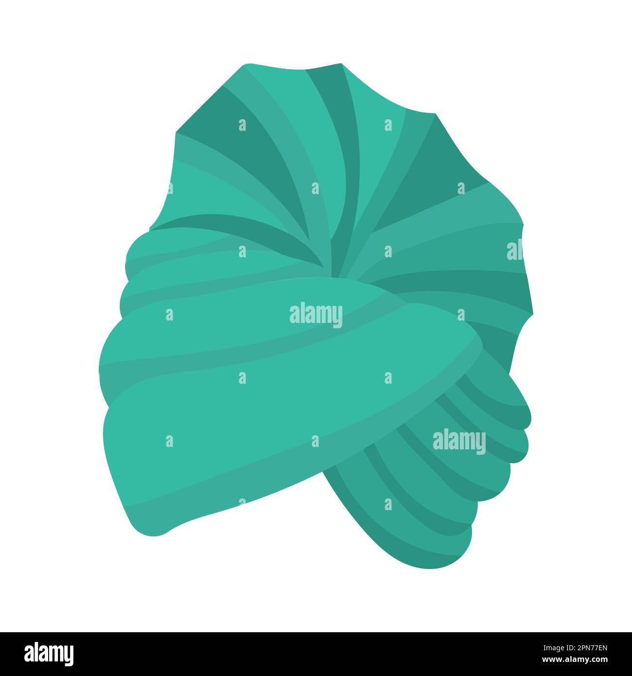 Arabian or Indian turquoise turban cartoon illustration Stock Vector ...