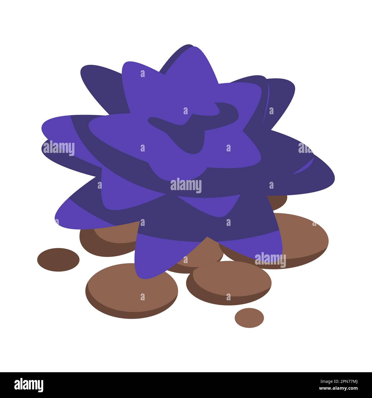 Succulent garden purple Stock Vector Images - Alamy