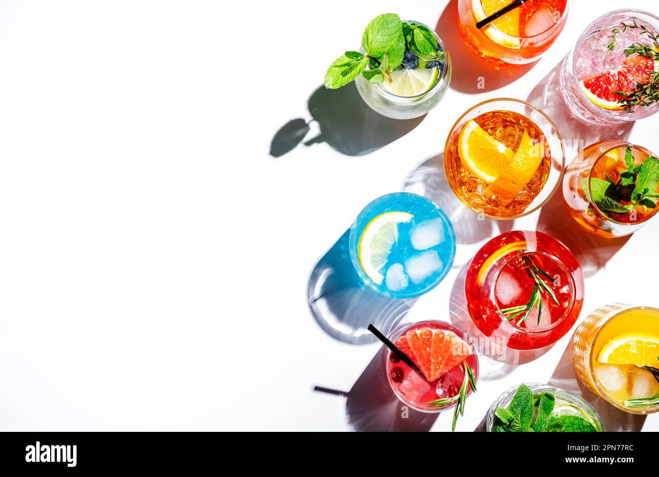 Set various alcoholic beverages hi-res stock photography and images - Alamy