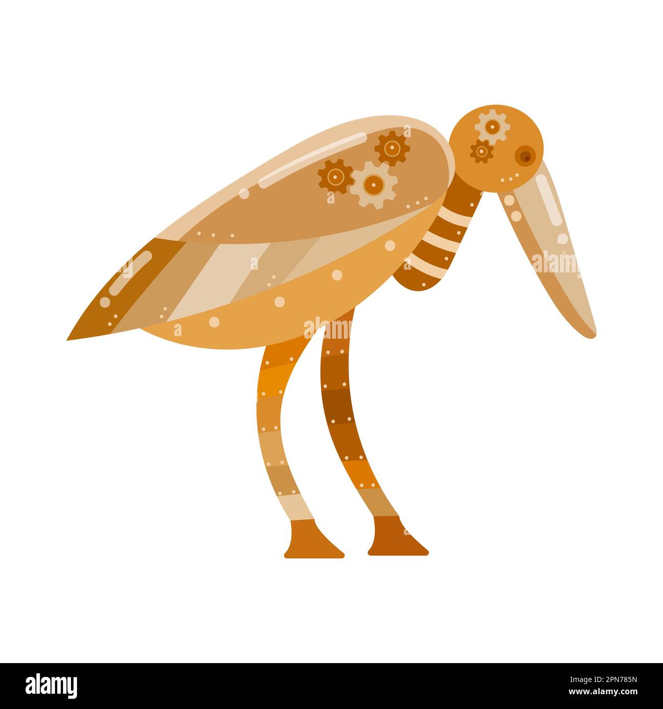 Mechanical stork cartoon illustration Stock Vector Image & Art - Alamy