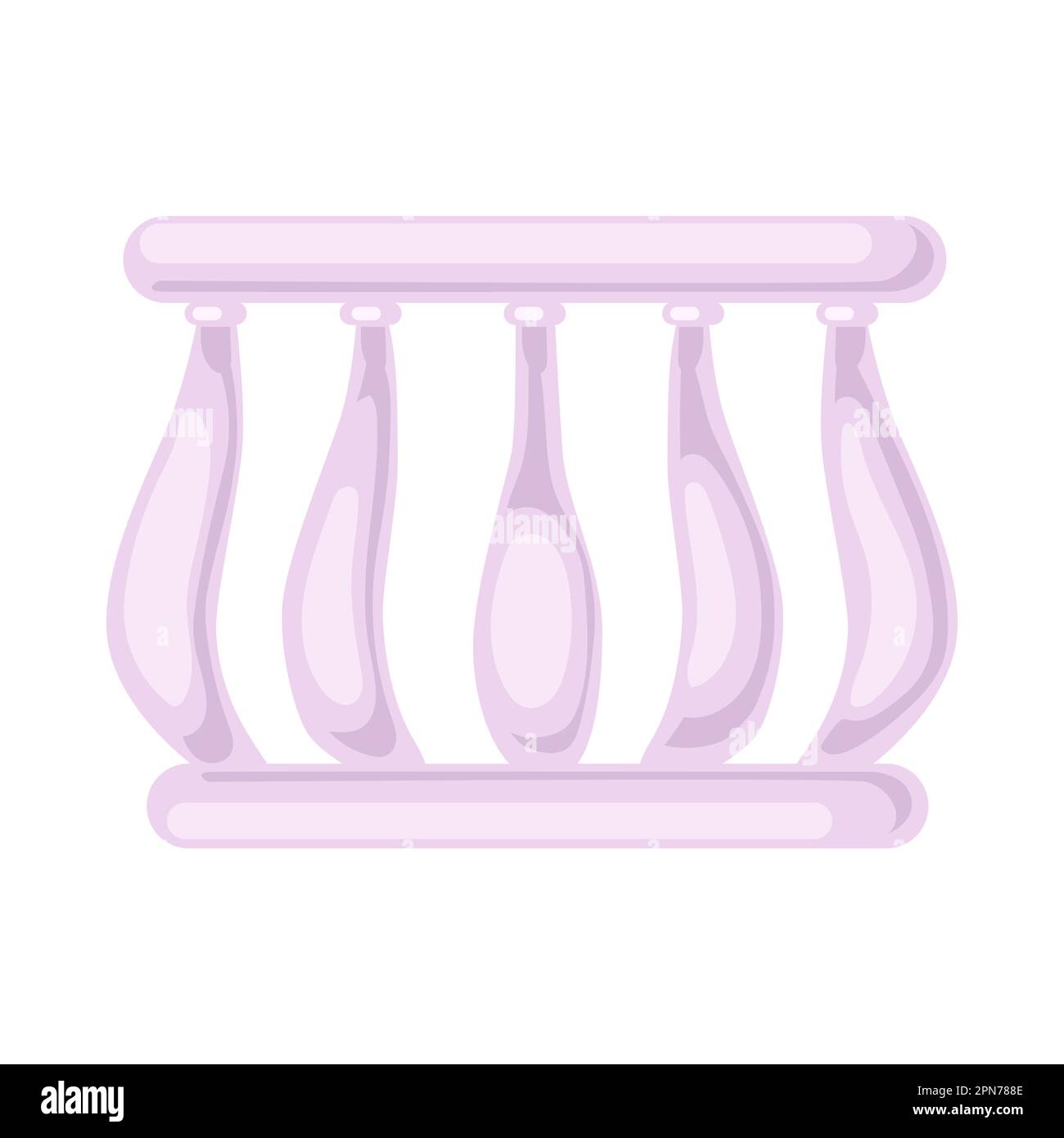 Vintage marble balcony railing vector illustration Stock Vector Image ...