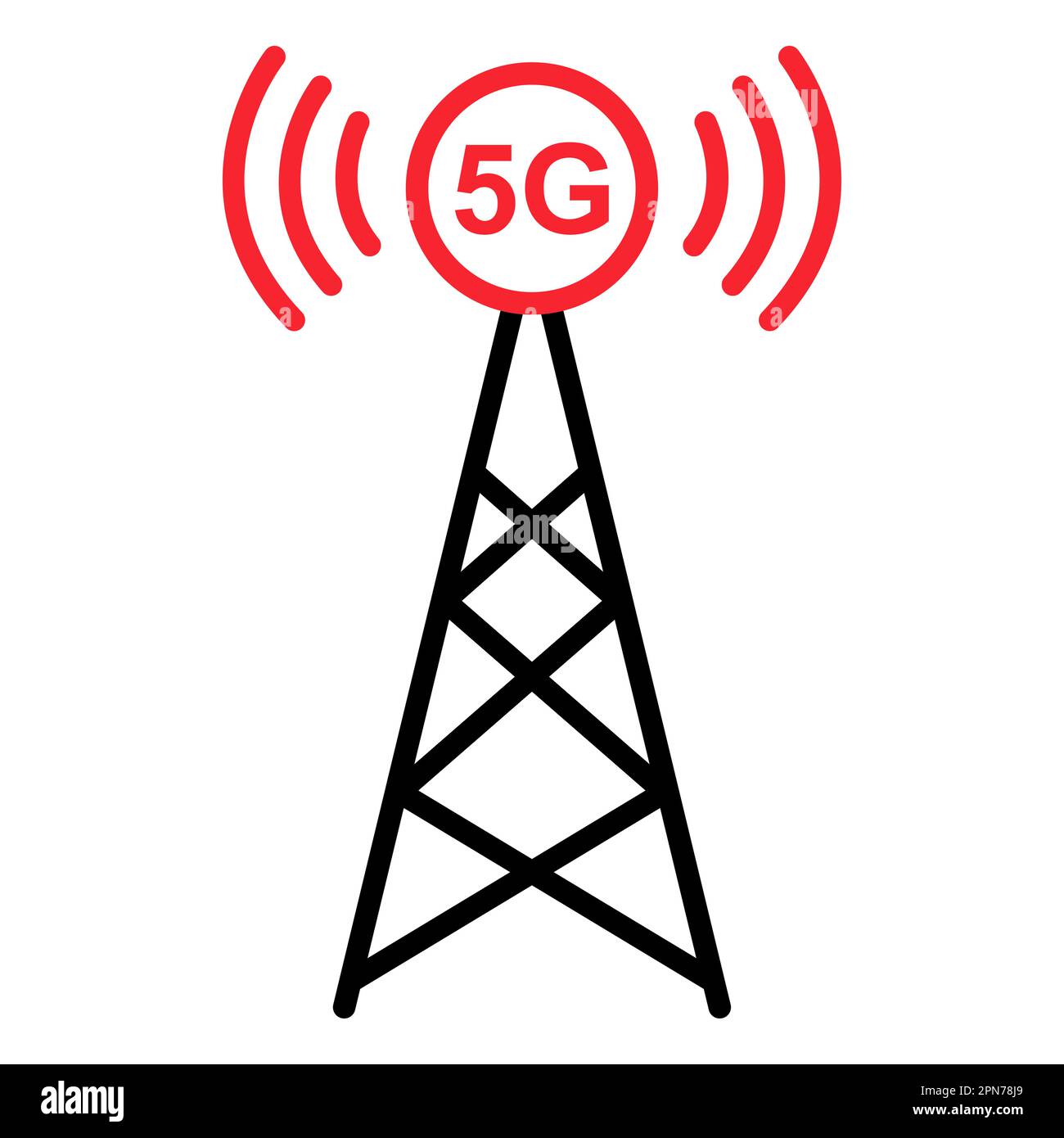 Tv and gsm tower Cut Out Stock Images & Pictures - Alamy