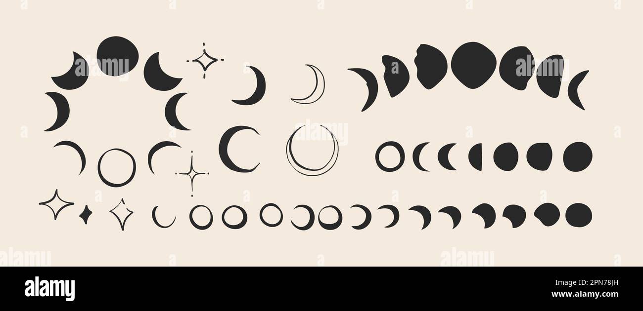 Hand drawn vector abstract graphic illustration with logo elements ...