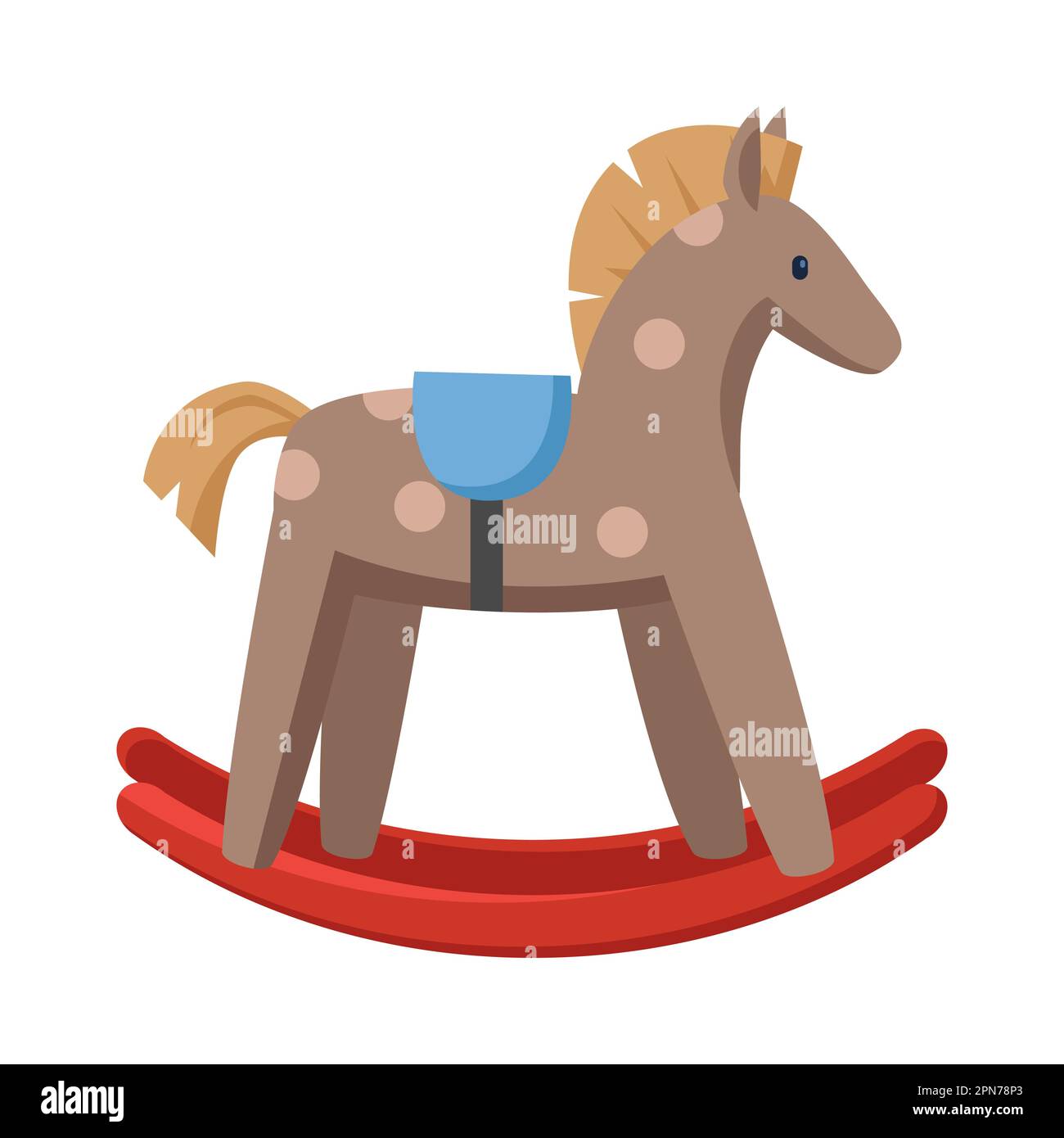 Rocking horse for kids vector illustration Stock Vector Image & Art - Alamy