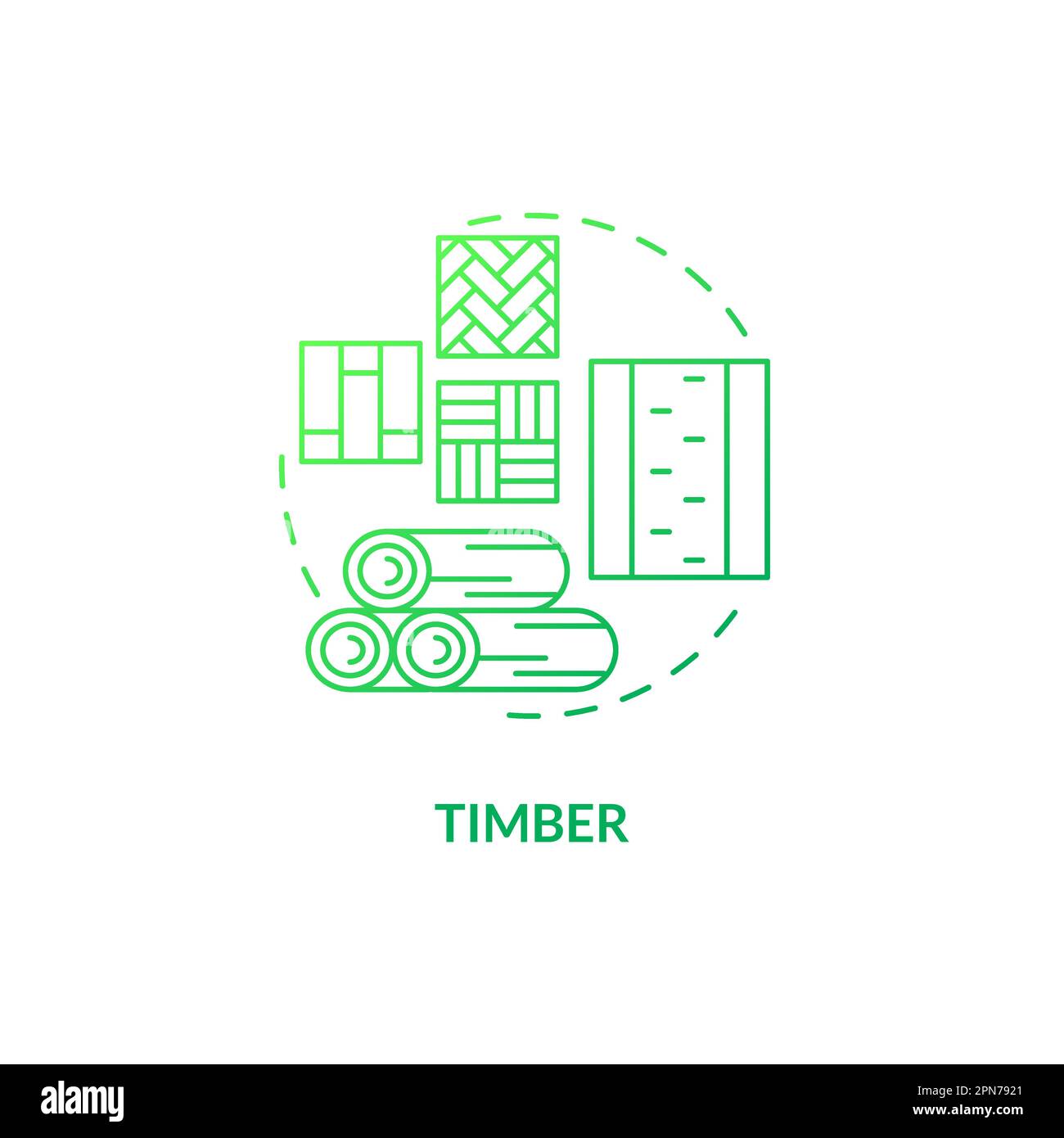 Timber green gradient concept icon Stock Vector Image & Art - Alamy