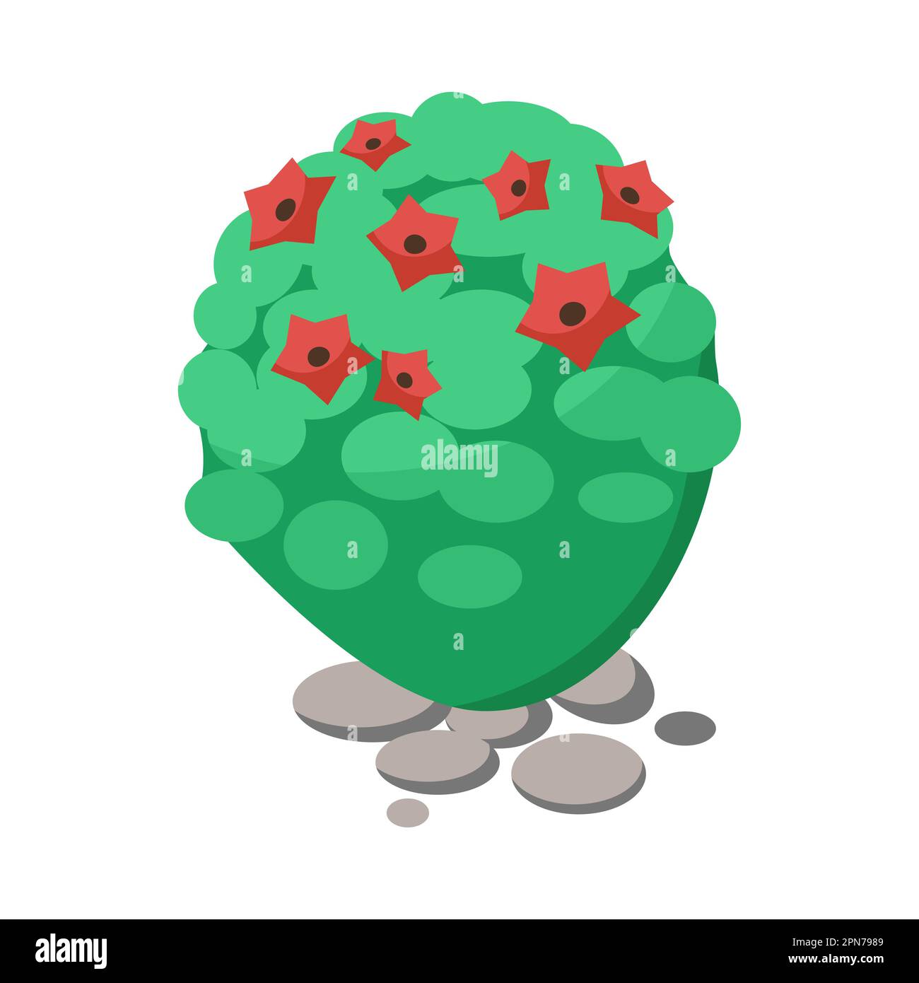 Red house on rock Cut Out Stock Images & Pictures - Alamy