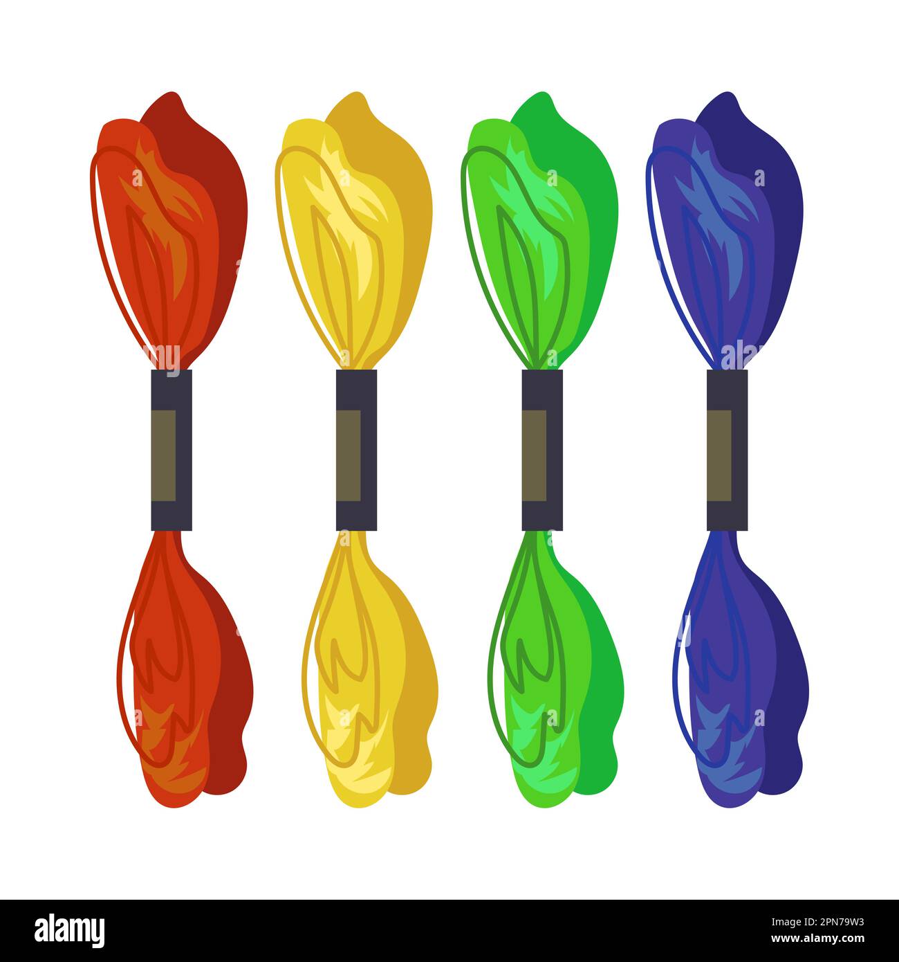 Colorful threads for embroidery vector illustration Stock Vector Image ...