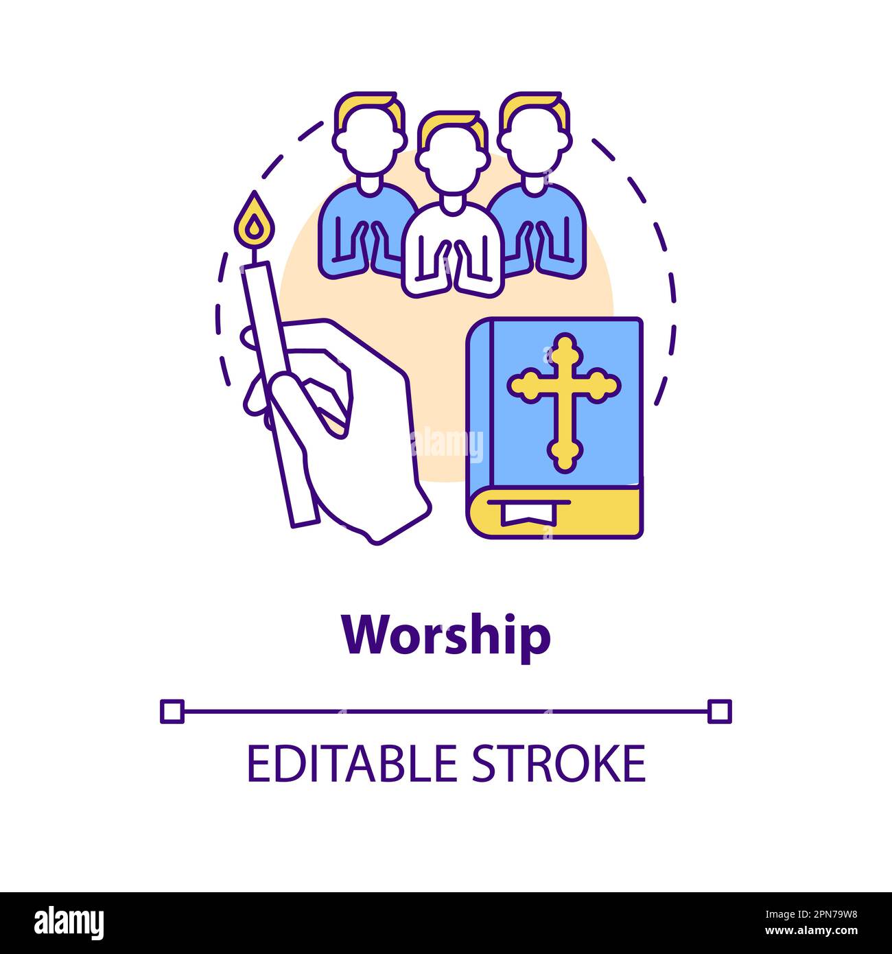 Christian worship and community Stock Vector Images - Alamy