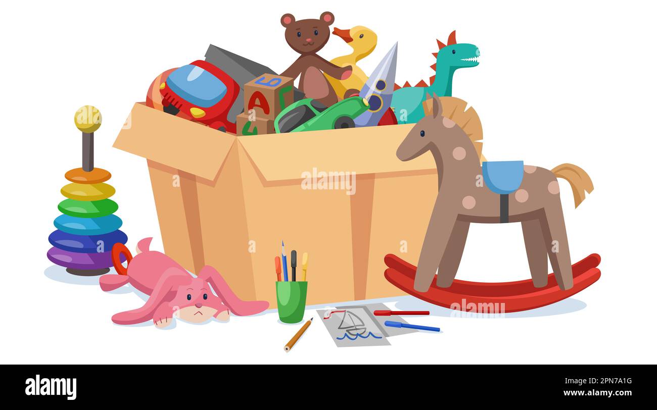 Kid toy packaging Stock Vector Images - Alamy