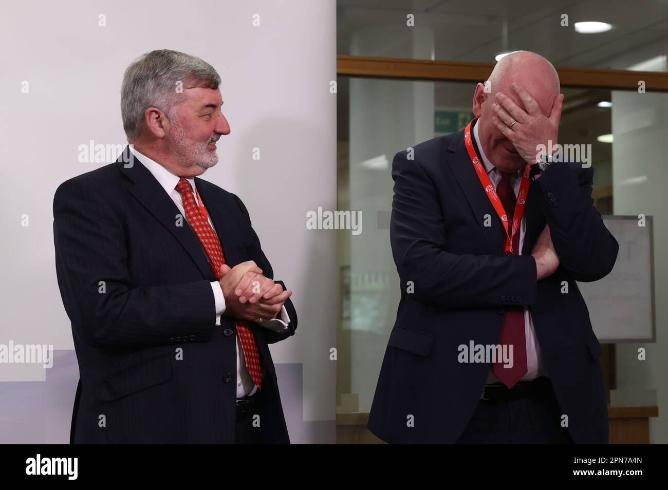 Lord Alderdice (left) and Mark Durgan attending the three-day ...