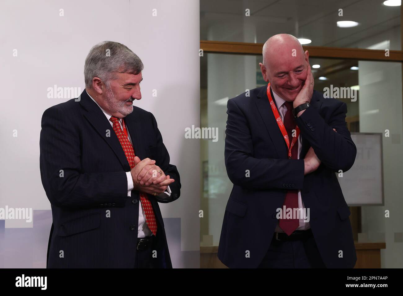 Lord Alderdice (left) and Mark Durgan attending the three-day ...