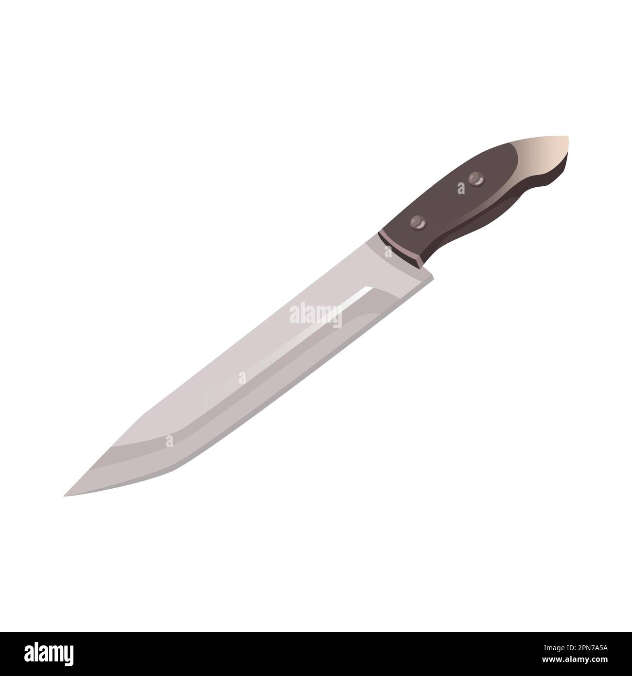 Carving or utility knife for cooking vector cartoon illustration Stock ...