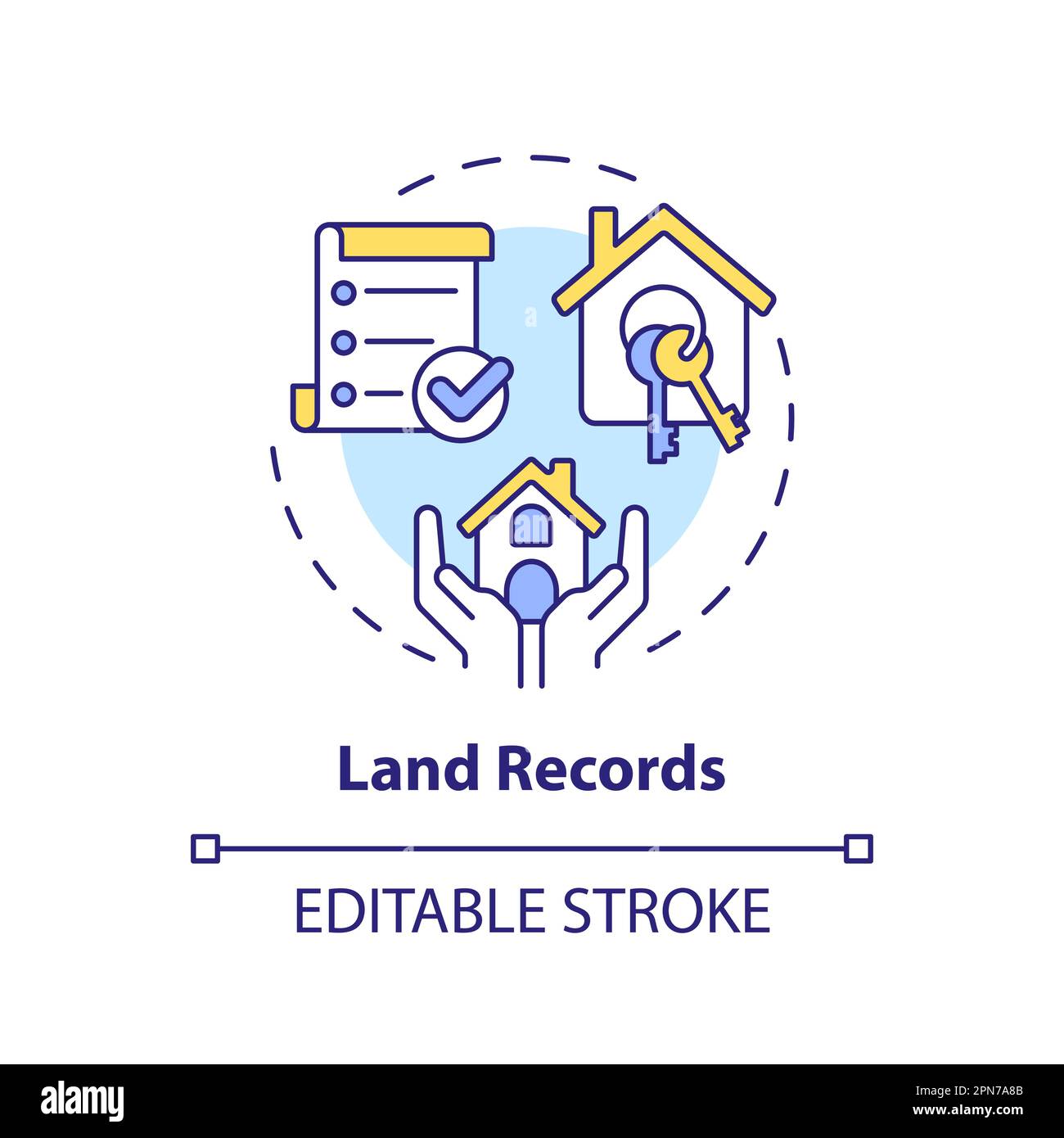 Land record Stock Vector Images - Alamy