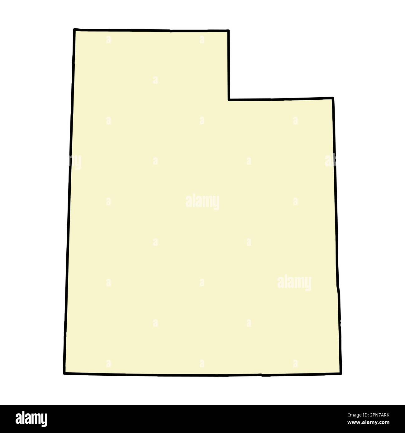 Utah map shape, united states of america. Flat concept icon symbol ...