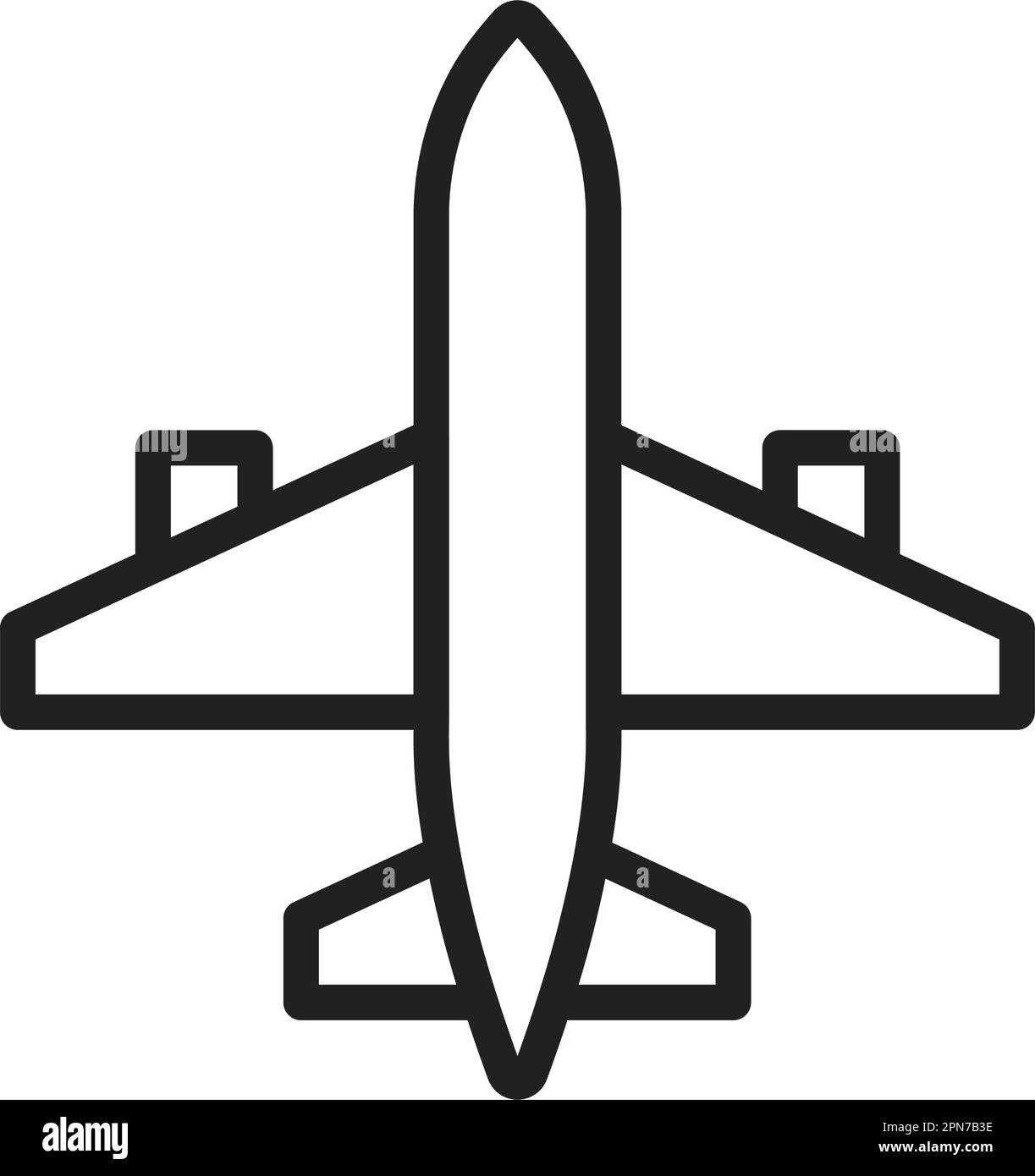 Aeroplane icon vector image. Suitable for mobile apps, web apps and ...