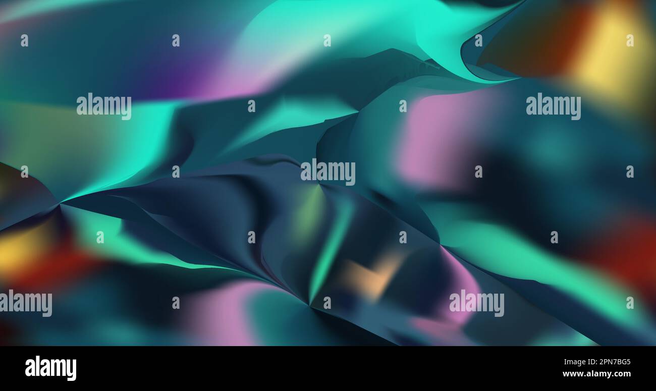 blue neon hologram dreamy background.Minimalist design consisting of a ...