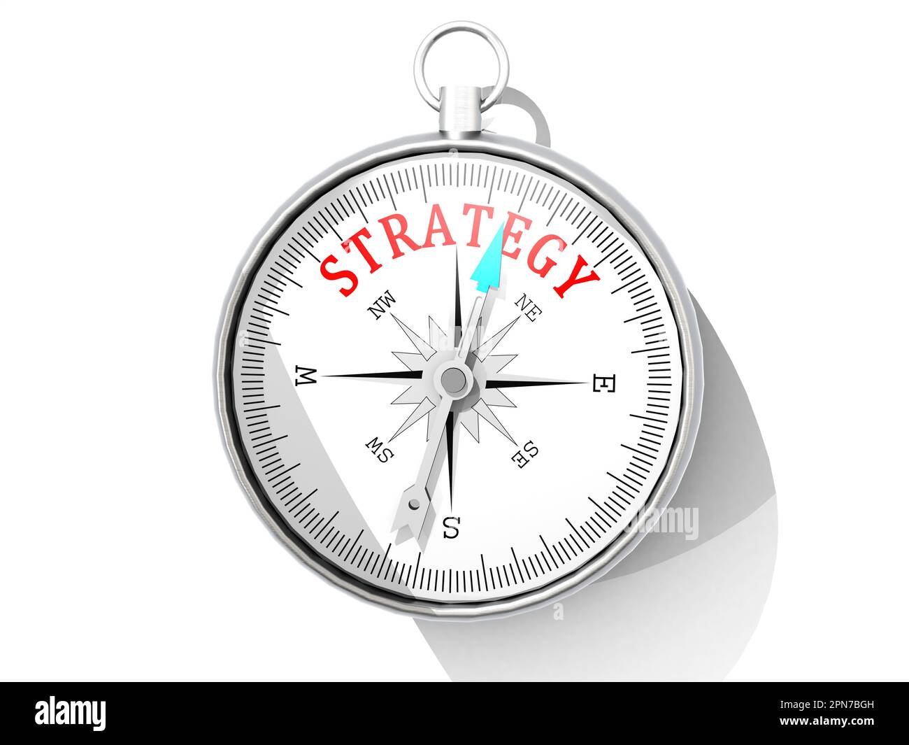 Strategy word printed on compass isolated, 3D rendering Stock Photo - Alamy