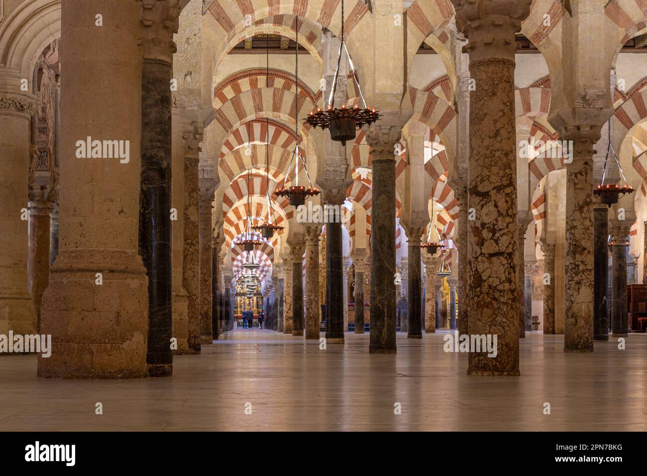 Interior of Mosque–Cathedral of Cordoba (Mezquita). Cathedral of Our ...