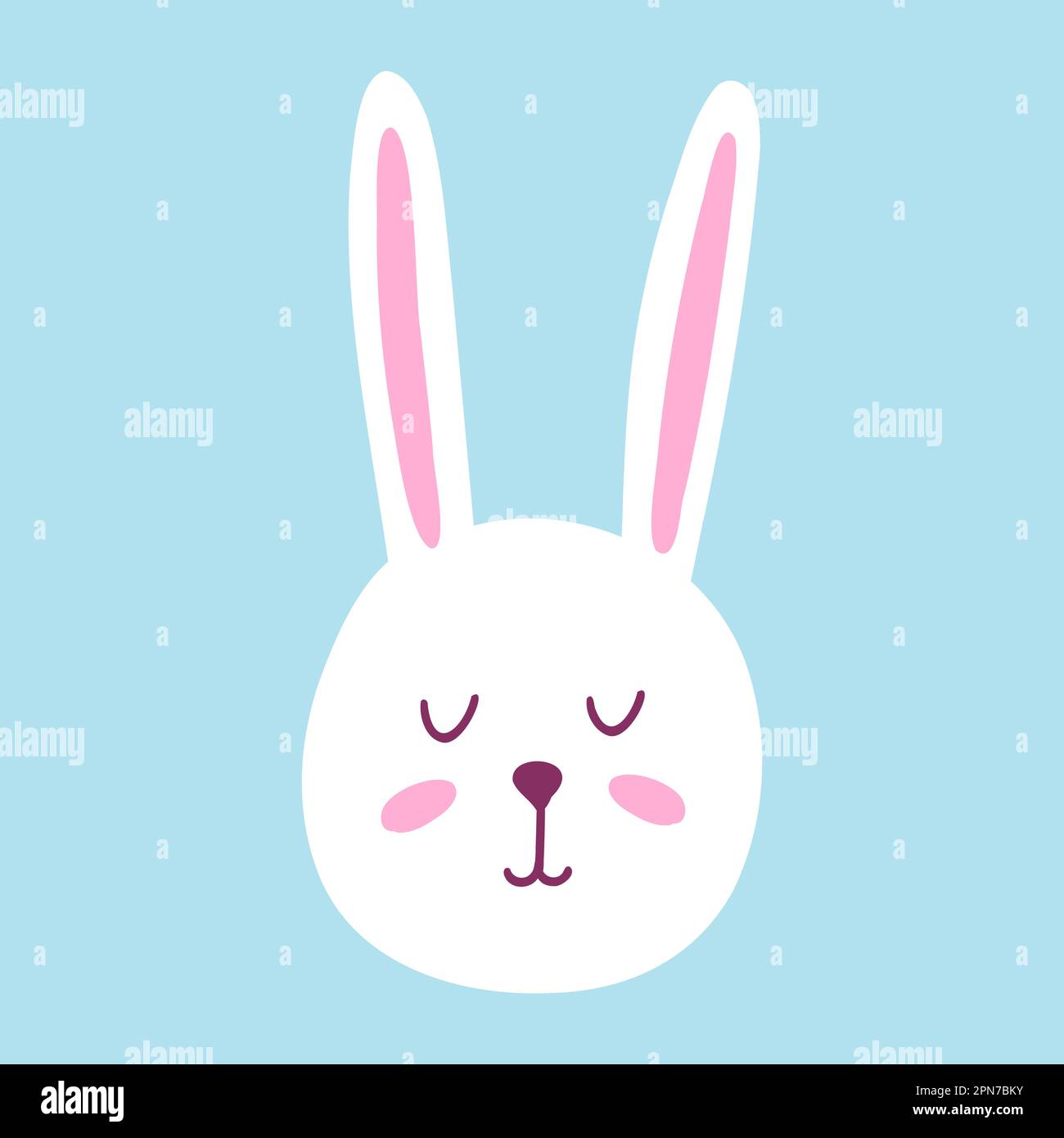 Cartoon rabbit face hi-res stock photography and images - Alamy
