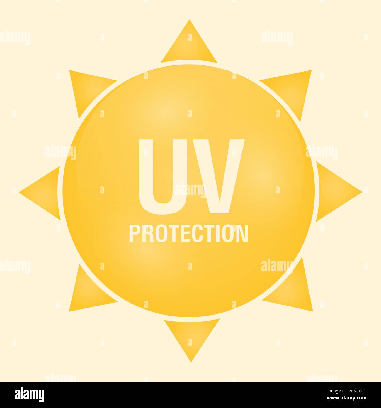 Sun protection futuristic glowing vector illustration on light background. Bubble shield from ...