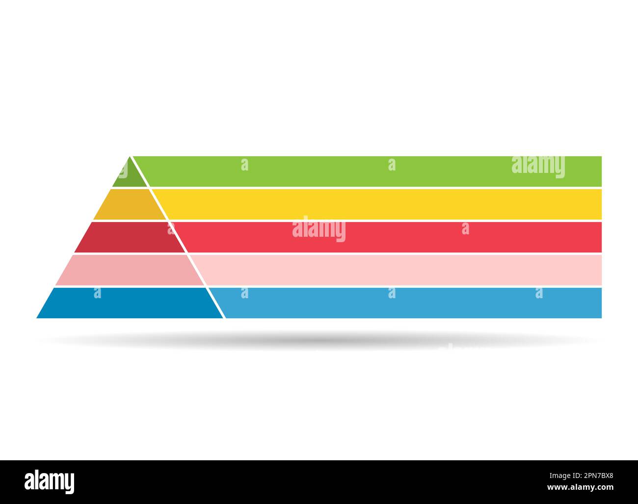 Pyramid infographic chart layout shadow, info modern concept step ...