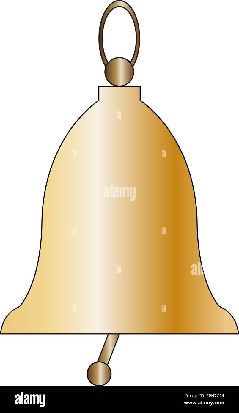 Colored Bell Vector Illustration. Isolated Handbell Icon Stock Vector ...