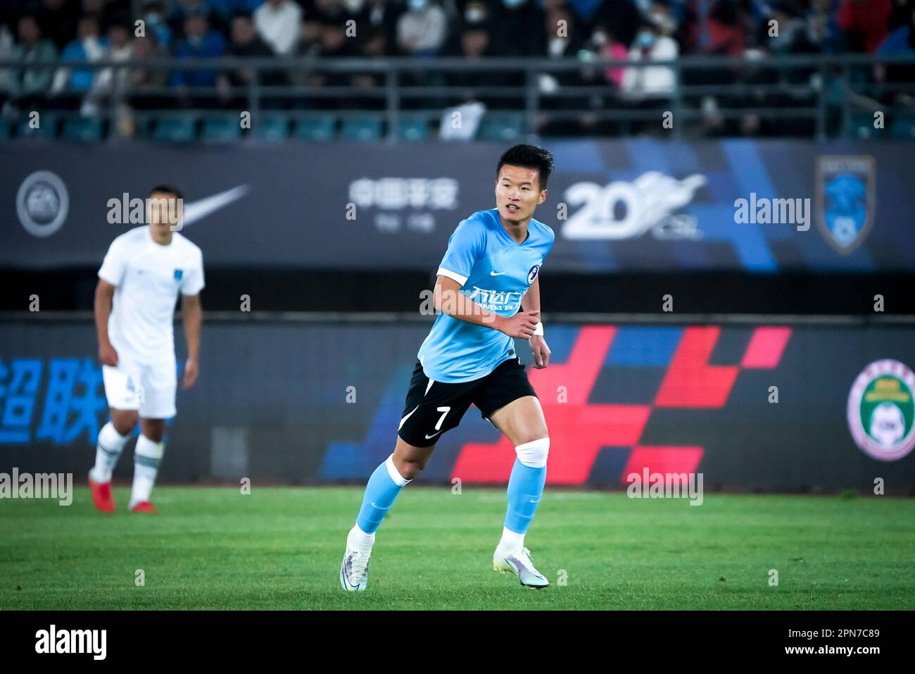 Dalian Professional Football Club defeated Nantong Zhiyun Football Club with 2-1 at the first ...