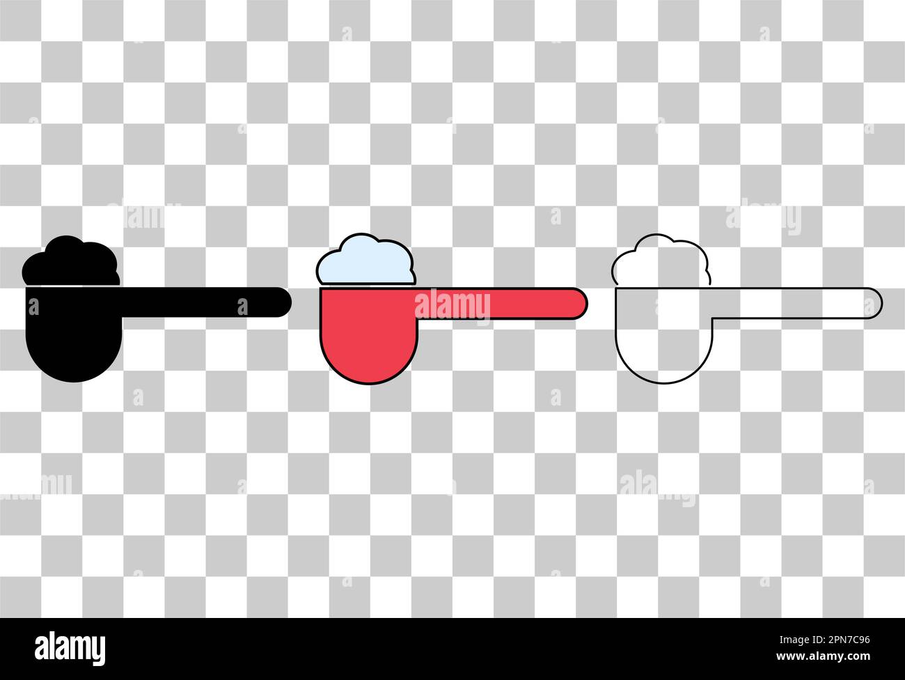 Set of measuring spoon icon, cook design symbol, bakery product vector ...