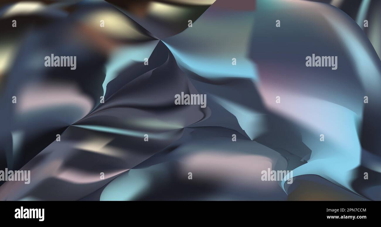 blue neon hologram dreamy background.Minimalist design consisting of a ...
