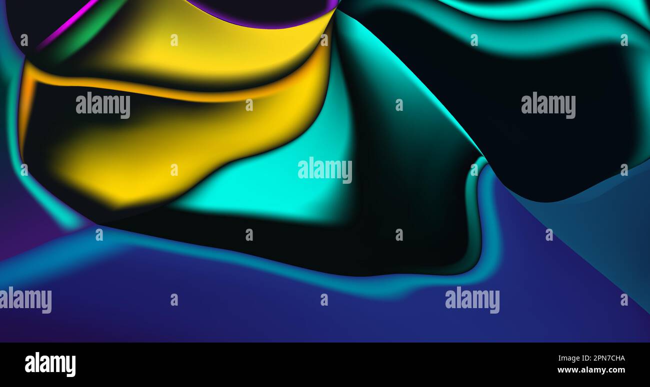 blue neon hologram dreamy background.Minimalist design consisting of a ...