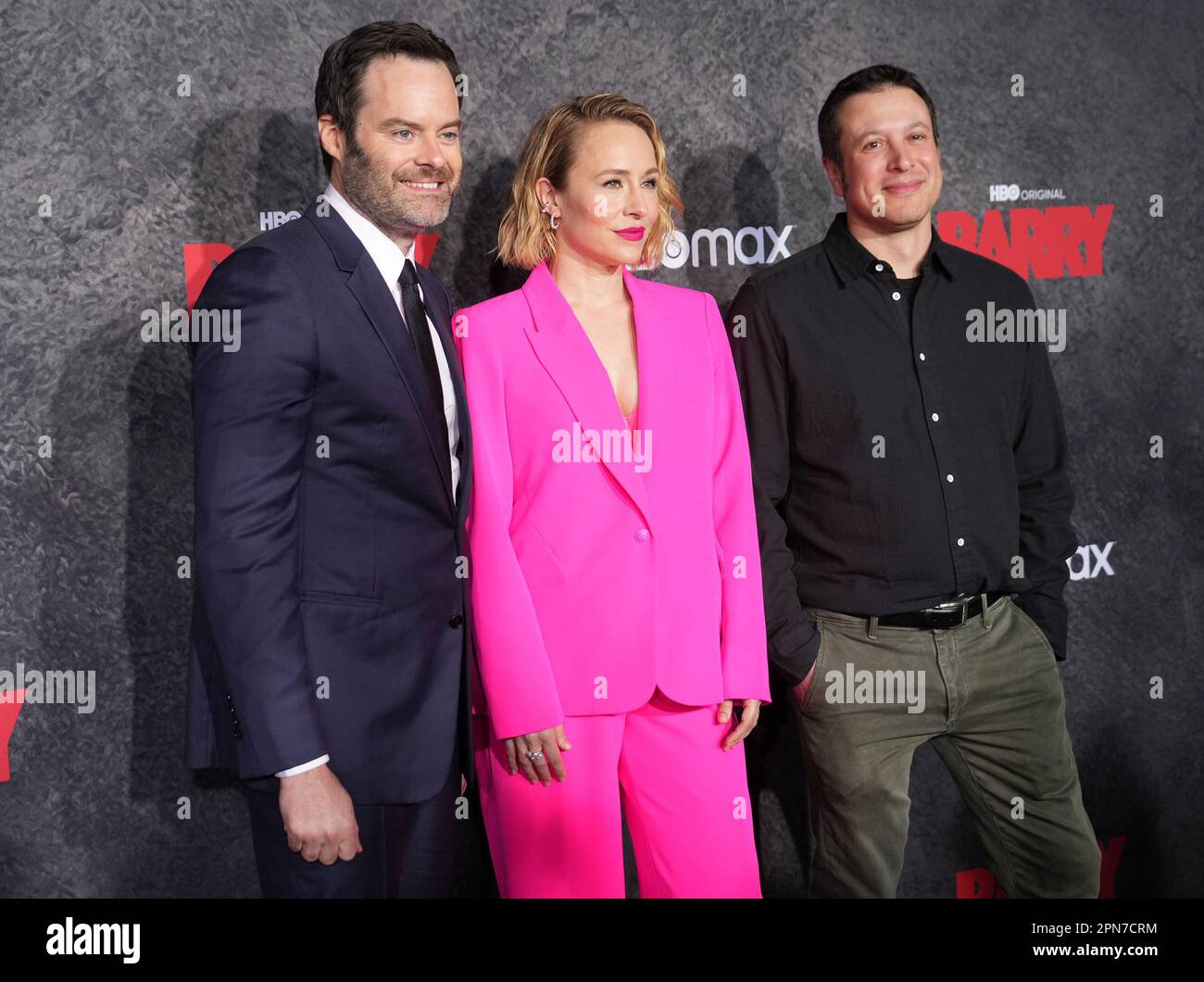 Los Angeles, USA. 16th Apr, 2023. (L-R) Bill Hader, Sarah Goldberg and ...