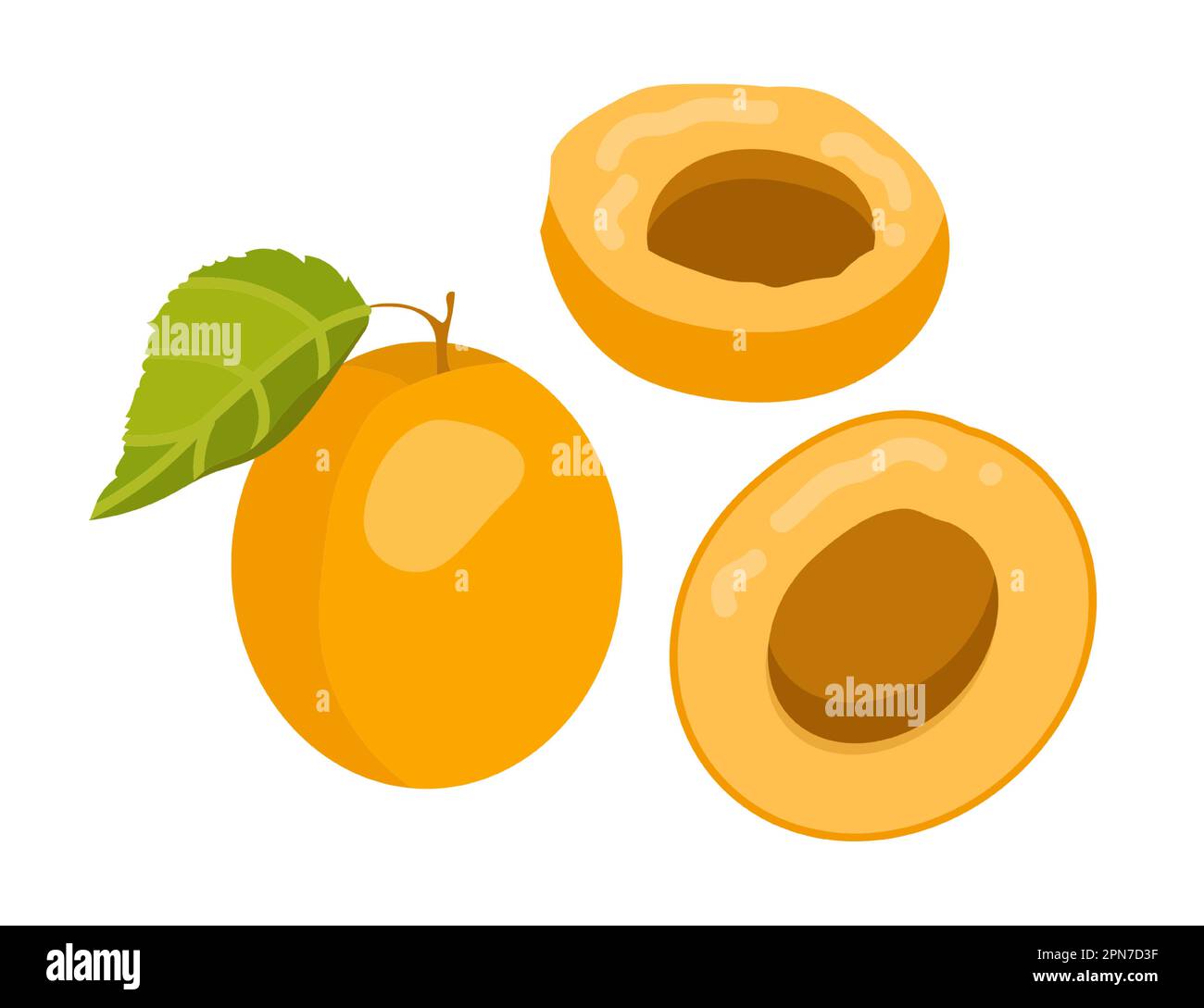 Juicy peach cut icon Stock Vector Images - Alamy